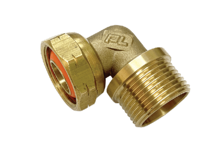 Brass Male/Female Swivel Elbow - Buteline